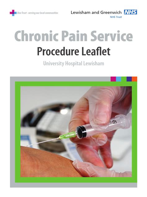 Procedure Leaflet Pdf Injection Medicine Analgesic