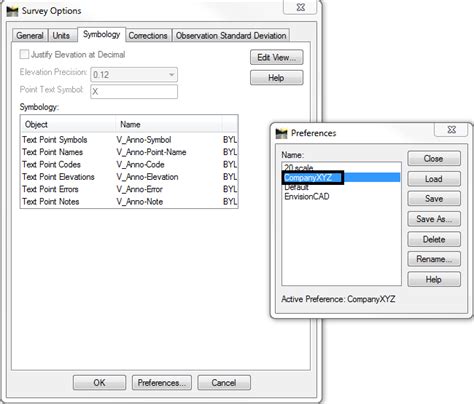 top 10 configuration variables for openroads envisioncad