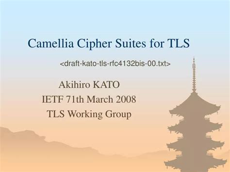Ppt Camellia Cipher Suites For Tls Powerpoint Presentation Free