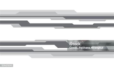 흰색 디자인 현대 미래 배경 벡터 일러스트에 추상 회색 톤 사이버 회로 라인 0명에 대한 스톡 벡터 아트 및 기타 이미지 0