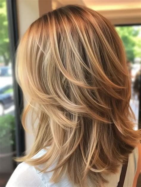 20 Prettiest Shoulder Length Haircuts With Layers Feathered Bib