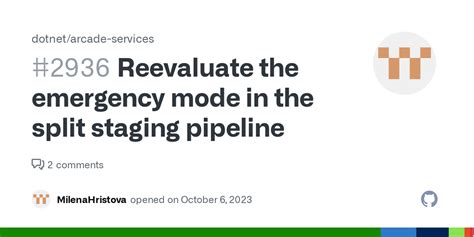 Reevaluate The Emergency Mode In The Split Staging Pipeline · Issue