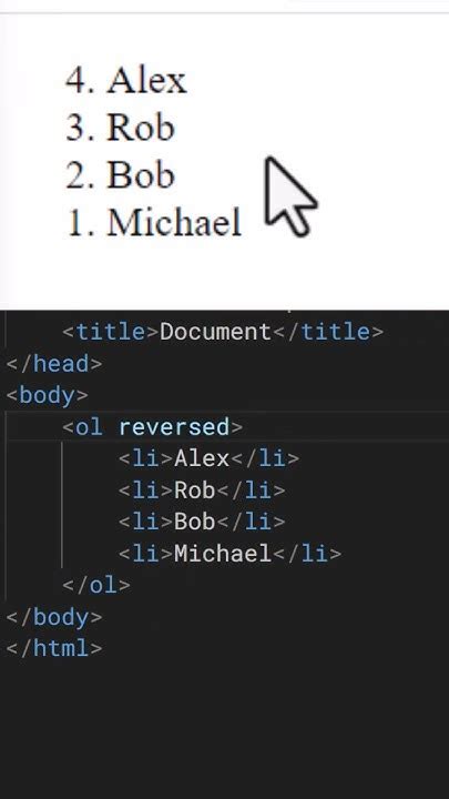 Creating An Ordered List In Html😎 Web Development Programming
