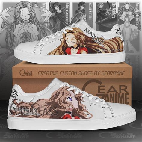 Code Geass Nunnally Vi Britannia Skate Shoes Gearotaku