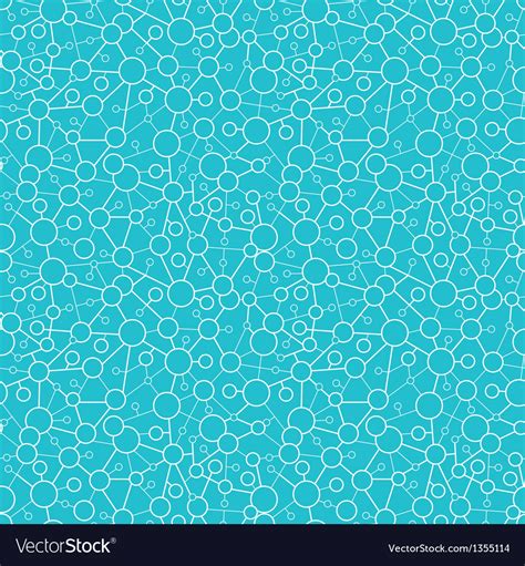 Molecular Structure Seamless Pattern Background Vector Image