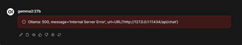 Ollama Internal Server Error Tech With Chay