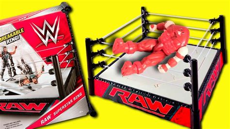 Wwe Raw Superstar Breakable Ring Toy Playset Mattel Unboxing And Review