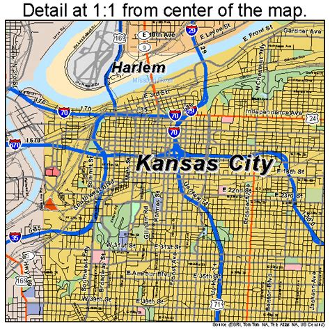 Kansas City Missouri Street Map 2938000