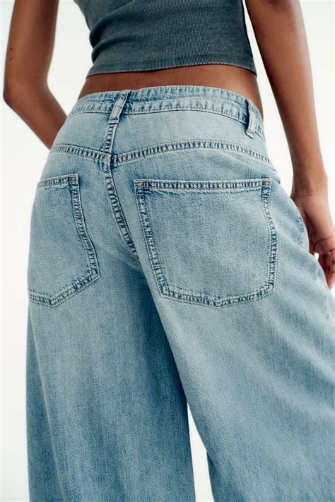 Zara Trf Mid Rise Wide Leg Slouchy Jeans Mall Of America®
