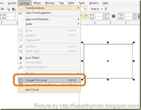Fun With Photo Convert To Curves An Object In Corel Draw