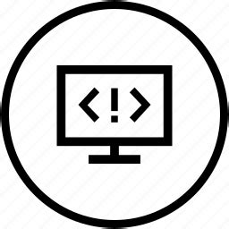Code Error Screen Source Warning Icon Download On Iconfinder