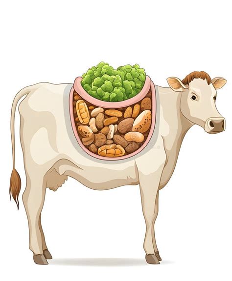 Human Digestive System Comparison Illustration Stock Illustration