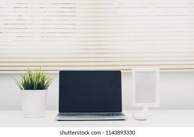 Mockup Desktop Computer Display Blank Screen Stock Photo 1740856655 Shutterstock