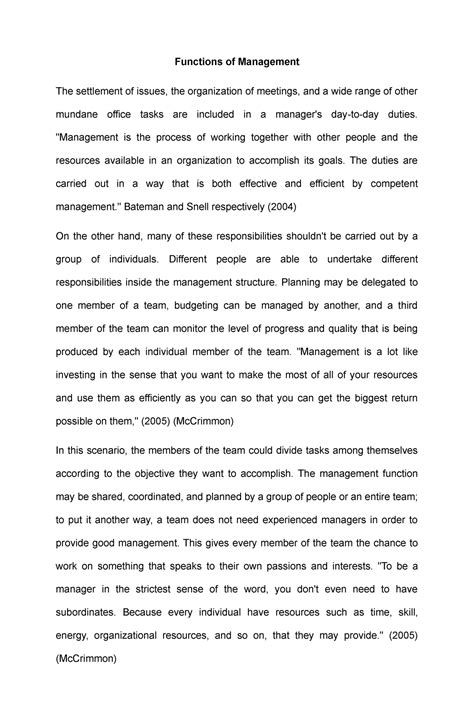 Functions Of Management Functions Of Management The Settlement Of Issues The Organization Of