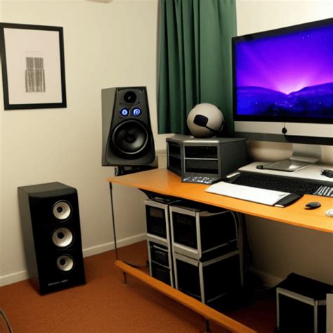 Room Studio With Computer Setup Creative Fabrica