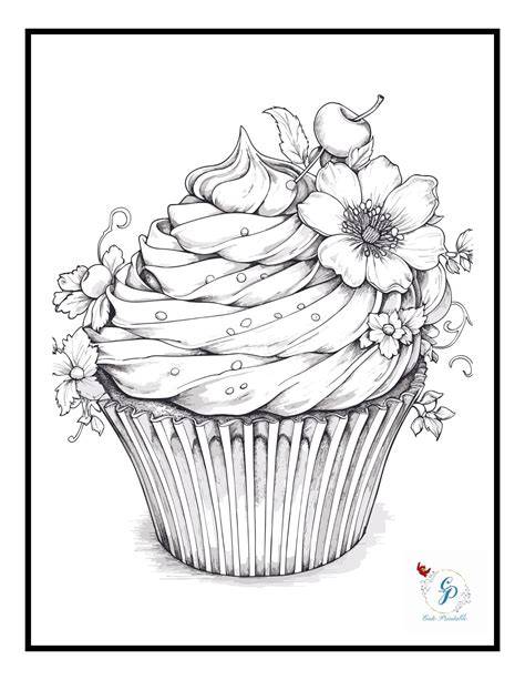 129 Free Printable Christmas Cupcake Coloring Pages