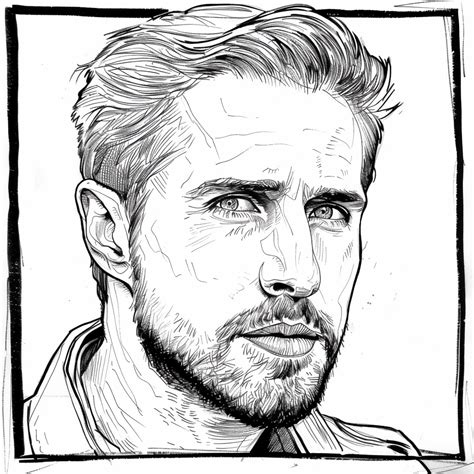 Dibujo De Ryan Gosling Para Colorear