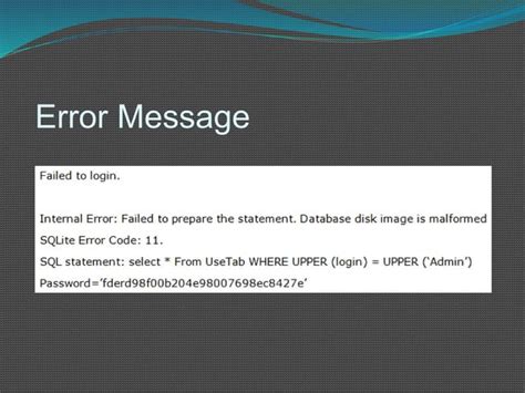 Sqlite Error Code 11 Causes And Fixes Ppt