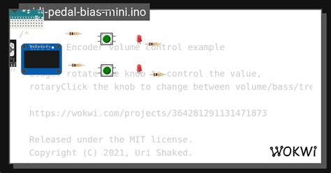 Midi Pedal Bias Mini Copy Wokwi Esp32 Stm32 Arduino Simulator