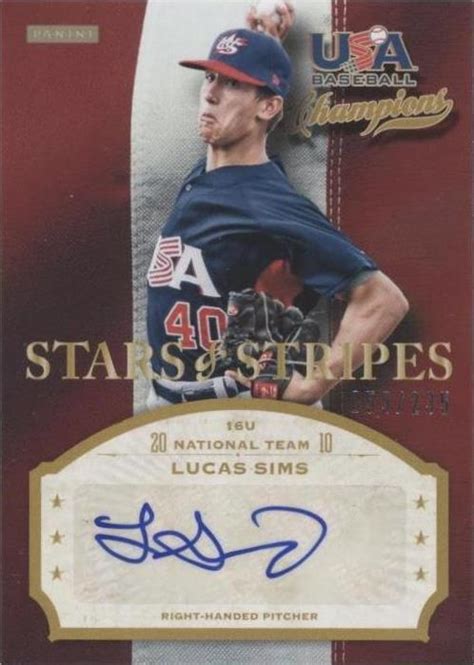 2013 Panini Usa Baseball Champions Stars And Stripes Signatures Lucas