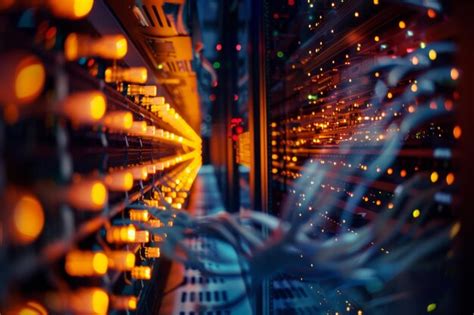 Server Room Network Infrastructure Premium Ai Generated Image