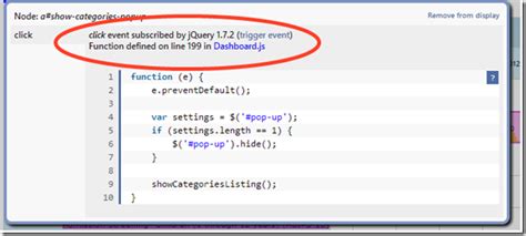 Finding Jquery Event Handlers With Visual Event