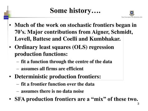 Ppt Efficiency And Productivity Measurement Stochastic Frontier Analysis Powerpoint