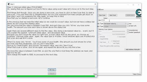 게임 메모리 해킹 치트 엔진cheat Engine 튜토리얼 3단계 해결하기 Game Memory Hacking