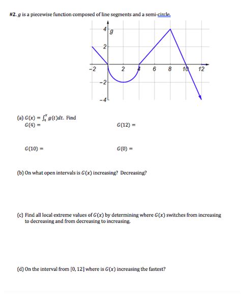 Solved G Is A Piecewise Function Composed Of Line Chegg