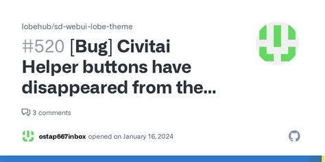 Bug Civitai Helper Buttons Have Disappeared From The Extra Network Tab · Issue 520 · Lobehub