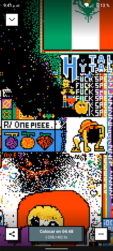 One Piece Pixel Reddit R Place