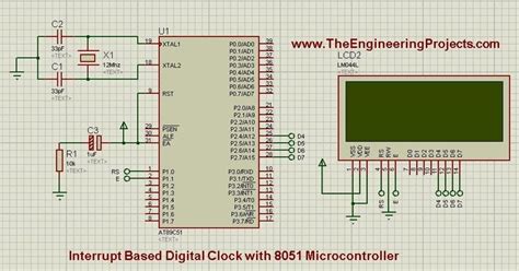 Interrupt Based Digital Clock With 8051 Microcontroller Digital