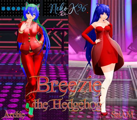Mmd Newcomer Breezie The Hedgehog Sonic Series By Petite Neko Kitsune