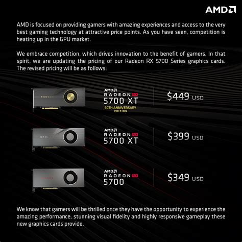 AMD confirms Radeon RX 5700, RX 5700 XT & RX 5700 XT Anniversary ...