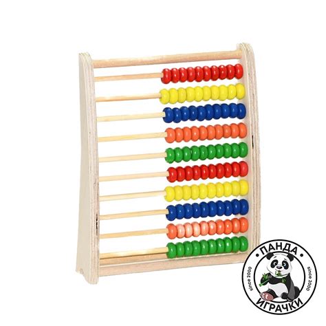 Голем дрвен абакус Играчки Панда