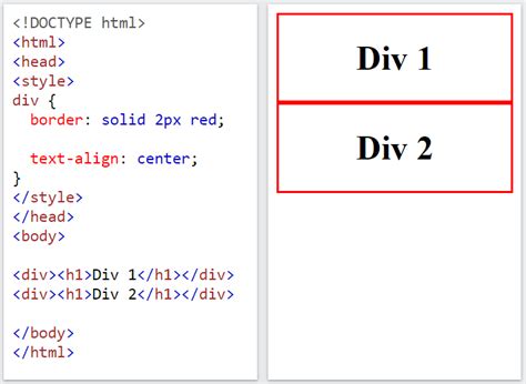 Div Tag In Html Tech