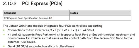 Does Jetson Orin Nano Supper Mode Support Pcie Gen4 Or Remains Gen3 Jetson Orin Nano