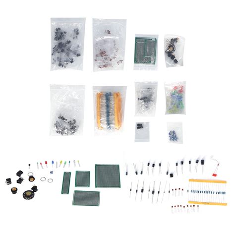 R3 Electronic Component Kit Led Diode Resistor Transistor Electrolytic Capacitor Set