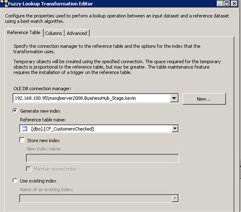 Ssis 2008 Fuzzy Lookup Never Finish But Package Execution Completed