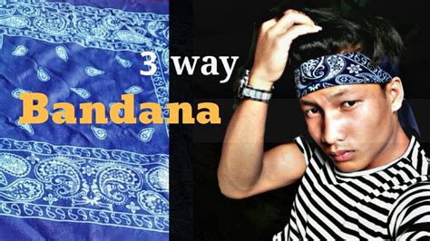 How To Fold A Bandana In 3 Waysmy Method Bllz Story Youtube
