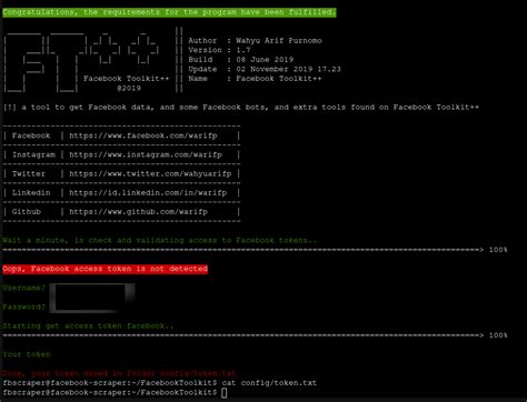 Is This Still Maintained Cannot Get Store Facebook Access Token With 2FA Issue 82 Warifp