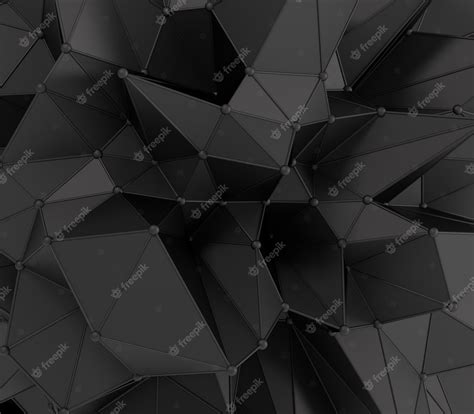 Premium Photo Abstract Dark Geometric Futuristic Background