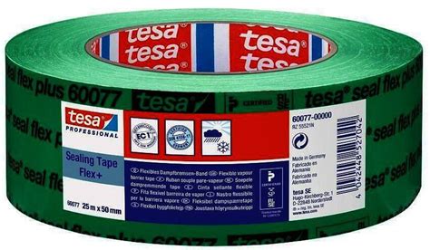 Tesa 60077 Afdichtingstape Groen 60mm X 25m 60077 00000 00 Klium