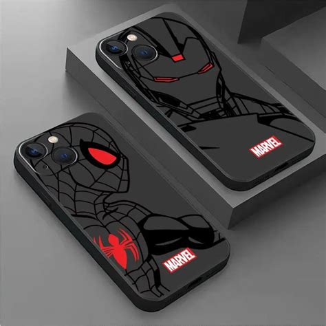 Superhero Matte Cartoon Iphone Case Phone Cover For Iphone 15 14 13 12
