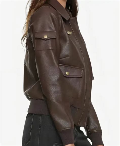 Carol Danvers Captain Marvel Flight Bomber Leather Jacket