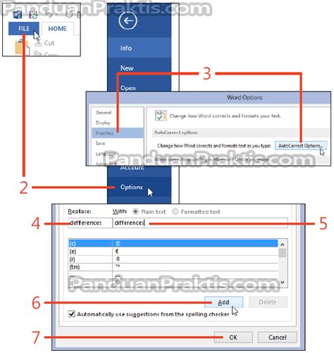 Bagaimana Cara Menampilkan Kotak Dialog Word Options Pemakaian Masker Spirulina