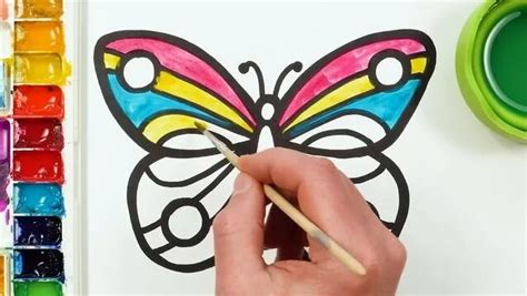 Как нарисовать бабочку Советы по рисованию для детей Акварельная