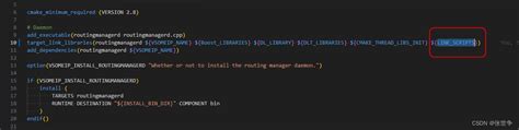 cmake 交叉编译应用程序：手动设置链接脚本 cmake 链接脚本 csdn博客