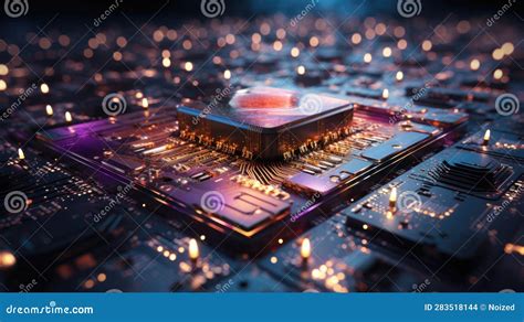 Ai Cpu Circuit Board Technology Background Central Computer Processors Cpu Concept
