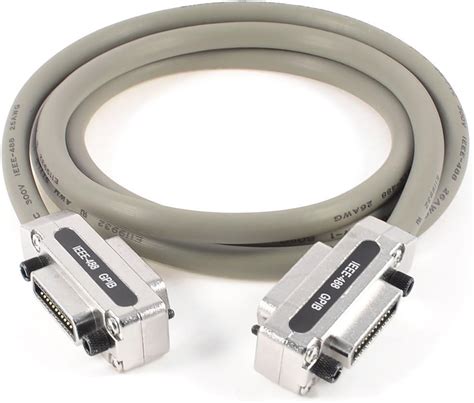 Qtqgoitem 6 6ft Length Gray Ieee 488 Gpib Connector Extension Cable Model 2b4 A19